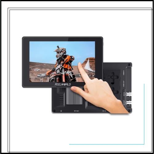 FEELWORLD SH7 7インチ超高輝度2200nitタッチ撮影3D LUTカメラモニター1920x1200ipsフルhdパネルSDI/HDMI相互転送対応F970外付け給電キッ
