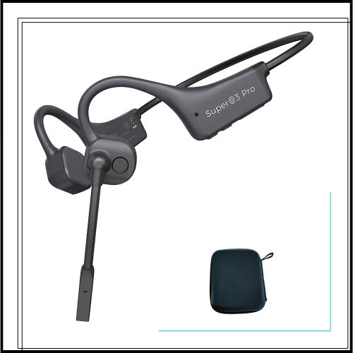 骨伝導イヤホン Bluetooth マイク付き イヤホン セット ノイズキャンセリングマイク ビジネス通話専用 クリアな通話体験 こつでんどう ヘ