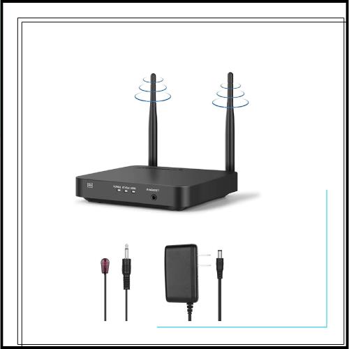 KZNTAKU ワイヤレスHDMI受信機 無線HDMI受信機【200m専用】プラグ＆プレイ 2.4G+5G HD/HDTV/WUXGA/1080P/@60Hz伝送 IR信号転送機能 最大4