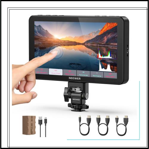 NEEWER F700 7” カメラフィールドモニター 3D LUT付き2000nit HD 1920x1080 IPSタッチスクリーン 4K HDMIループイン/アウト ピークフォー