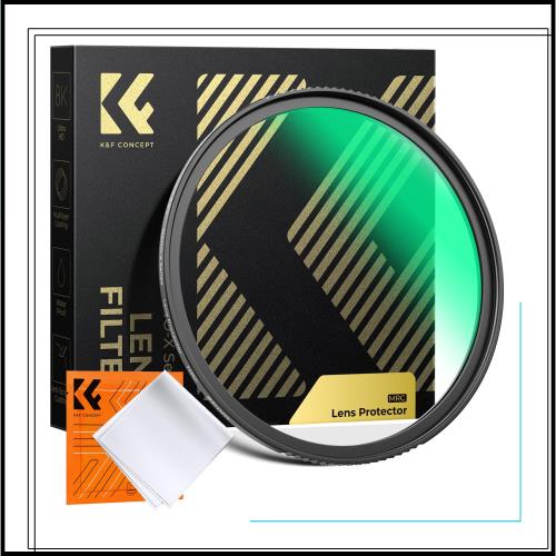 K＆F Concept レンズ保護フィルター 82mm レンズ保護用 撥水・防汚 キズ防止 レンズプロテクター 28層ナノコーティング 高透過率99.3% ク