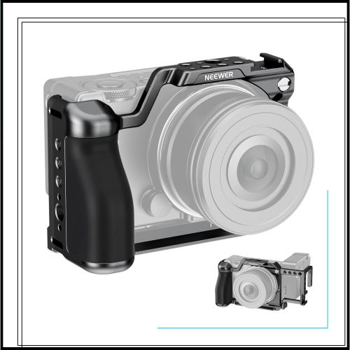 NEEWER カメラケージ fp/fp L用 金属製 EVF-11サポート/1/4”＆3/8”ネジ/Arca型クイックリリースプレート/人間工学シリコングリップ付き カ