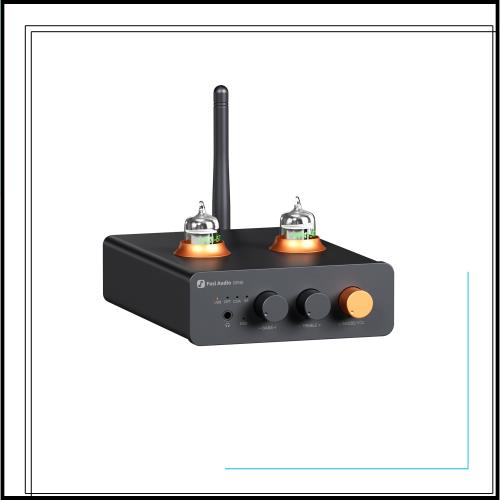 Fosi Audio GR40 真空管プリアンプ DAC付き ステレオヘッドフォンアンプ 3.5mm ホームオーディオ アクティブスピーカー/ヘッドフォン用