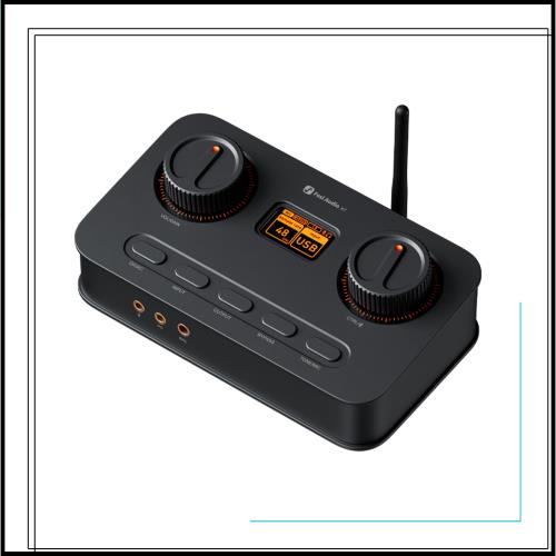 Fosi Audio K7 DAC ヘッドフォンアンプ デスクトップ USB C デジタル - アナログ オーディオコンバーター ゲーミング PC PS5 用 光/同軸/