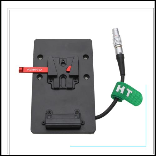 HangTon VマウントVロックバッテリープレート電源 DJI Ronin 4Dカメラ用、6ピンメスコネクタ、10cm