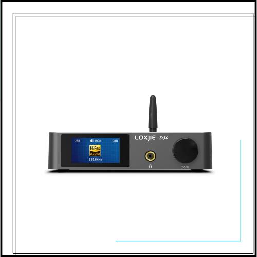 LOXJIE D30 2024 DAコンバーター ＆ ヘッドホンアンプ 一体型 「ES9039Q2M」DAC搭載/Bluetooth 5.1対応/ MQA・ハイレゾ・DSD音源対応/高性