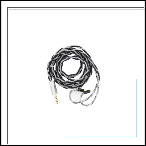 Moondrop ？海 - Atami イヤホン リケーブル 4.4mm MMCX Litz構造特選単結晶銅+特別高純度銀錫合金 イヤホンアップグレードケーブル 耐久