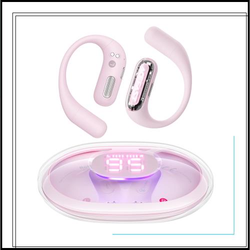 【iFデザイン賞殿堂入り!!】ACEFAST オープンイヤー イヤホン LED雰囲気呼吸ライト Bluetooth 5.4 完全ワイヤレス ランニング・スポーツ