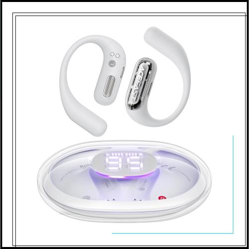 【iFデザイン賞殿堂入り!!】ACEFAST オープンイヤー イヤホン LED雰囲気呼吸ライト Bluetooth 5.4 完全ワイヤレス ランニング・スポーツ