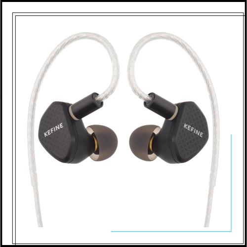 KEFINE Klean 10mm DLCダイヤフラム搭載 ハイエンドIEMイヤホン｜交換可能ノズル2種付属｜軽量メタルハウジング＆高純度シルバーケーブル