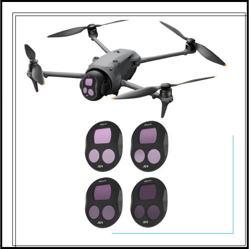 DJI Mavic 4 Pro 用 フィルター レンズ フィルターセット (ND8PL+ND16PL+ND32PL+ND64PL)