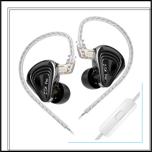 Linsoul KZ ZSX Proハイエンドハイブリット型イヤフォン 全く新しい三路クロスオーバースキーム 高精度3Dプリント樹脂ブラケット 金メッ