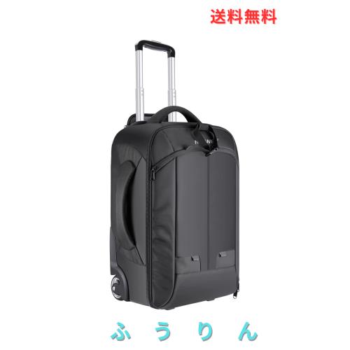 Neewer 2-in-1 カメラバックパック 荷物トロリーケース コンバーチブルホイール ダブルバー 耐衝撃性の取り外し可能なパッド入りコンパー