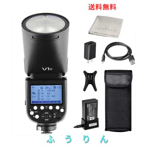 Godox V1-C V1C TTL フラッシュストロボ キャノンCanon対応 76Ws 2.4Gワイヤレス ラウンドヘッド HSS1/8000s 日本語取扱説明書 [並行輸入