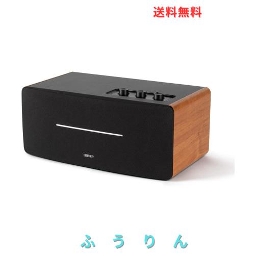 Edifier D12ブックシェルフスピーカー Bluetooth 5.0 小型木製統合デスクトップステレオ, 70Ｗ RMS,アンプ内蔵アクティブ - 2×4インチ・