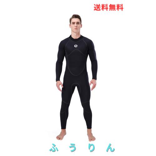 MORGEN SKY ウェットスーツ 3mm メンズ セミドライ ネオプレン 裏ジャージ フルスーツ バックジップ仕様 ダイビング サーフィン SUP 釣り
