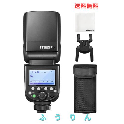 【Godox正規代理】GODOX TT685II-F TTLカメラフラッシュ 1/8000S高速同期 クリップオンストロボ HSS 2.4GワイヤレスXシステム 230フルパ