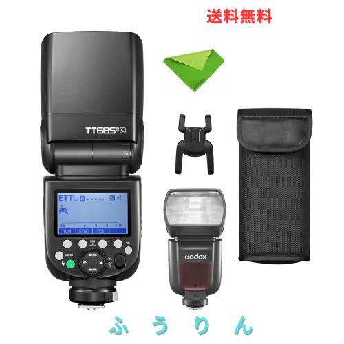 【Godox正規代理店】Godox TT685II-C Canon 適用, E-TTL カメラフラッシュスピードライト,2.4G ワイヤレスXシステム 1/8000S高速同期 TCM