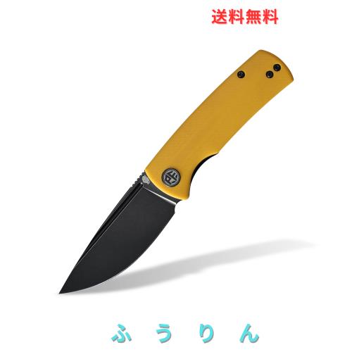 Petrified fish PFP01X 折りたたみナイフ2.99インチ14C28NサテンブレードスチールG 10ハンドルEDCアウトドアキャンプ用ポケット折りたた