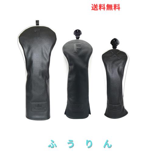 CRAFTSMAN(クラフトマン) ゴルフウッドカバー クラブヘッドカバー 3個セット（1FX） ドライバー用・フェアウェイウッド用・ユーティリテ
