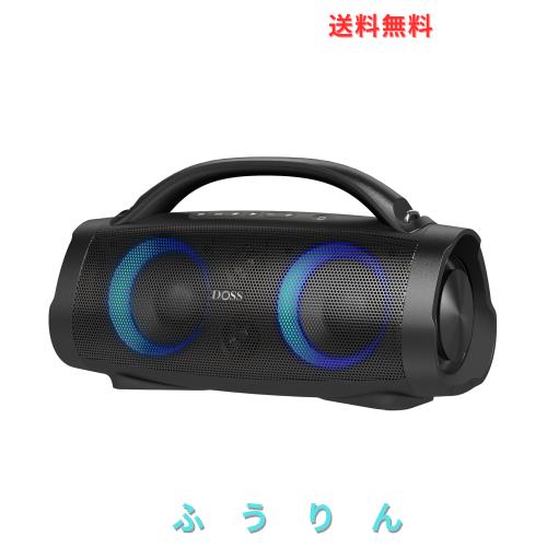 DOSS Extreme Boom Pro Bluetoothスピーカー ワイヤレス 100W 大音量 20時間再生 IPX6防水 ポータブル ブルートゥース 低音強化 パッシブ