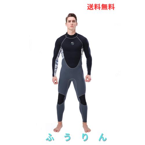 MORGEN SKY ウェットスーツ 2mm メンズ セミドライ ネオプレン 裏ジャージ フルスーツ バックジップ仕様 ダイビング サーフィン SUP 釣り