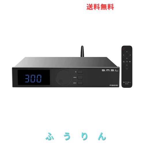 S.M.S.L A300 アンプ Bluetooth 5.0 BTL 165W x 2 デジタル パワー アンプ ステレオ/モノラル HI-FI スピーカー用 2.1ch 2.0ch 1ch 超低