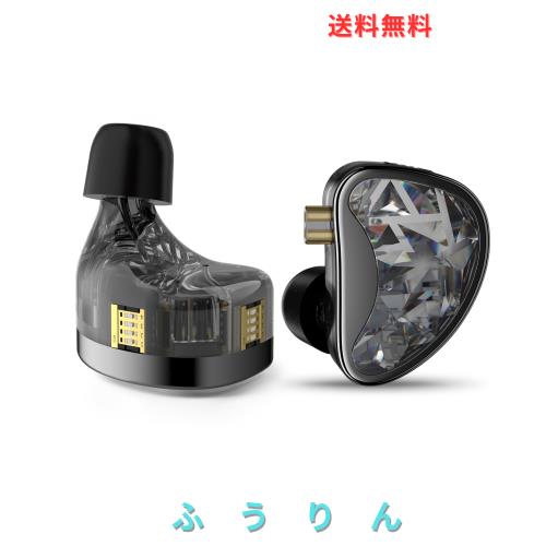 KZ AS24 インイヤーモニターヘッドホン 24BAドライバー 高性能IEMイヤホン 8段階チューニングスイッチ付き ノイズアイソレーション ミュ