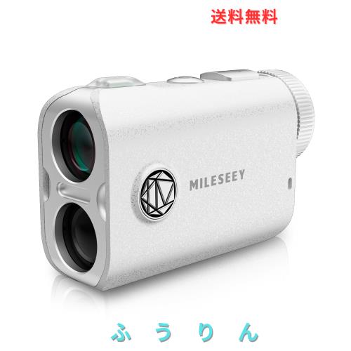 MiLESEEY ゴルフ レーザー距離計 【IP65防水/手のひらサイズ/超速0.1S測定】 PF1 超小型 1000yd対応 高透過率 7.5°視野角 6倍望遠 高低
