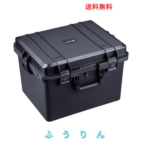 Lykus HC-5030 防水ハードケース 格子状カットスポンジが内蔵 内寸:49x39x35.5 cm カメラ、プロジェクター、ドローン、ラップトップなど