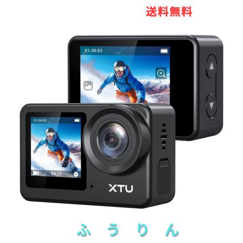XTU S6 アクションカメラ 4K 20MP アクションカム 【Ambarella H22 CPU＆SONY IMX386 センサー】SuperSmooth手ぶれ補正4.0 スポーツカメラ