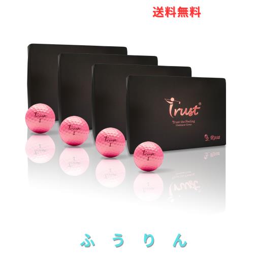 TrustトラストゴルフボールNew Rosa(ローサ) 被らない 目立つ 飛ぶ 曲がらない 止まる 柔らかい打感 ウレタンカバー3ピースダイナミック