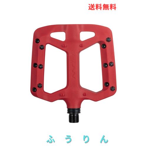 Funn Taipan ガラス繊維強化熱可塑性自転車ペダル 9/16インチのCrMo車軸と脛に優しいピン付き MTB/BMX/アーバン/グラベルライディング用