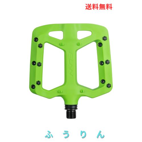 Funn Taipan ガラス繊維強化熱可塑性自転車ペダル 9/16インチのCrMo車軸と脛に優しいピン付き MTB/BMX/アーバン/グラベルライディング用