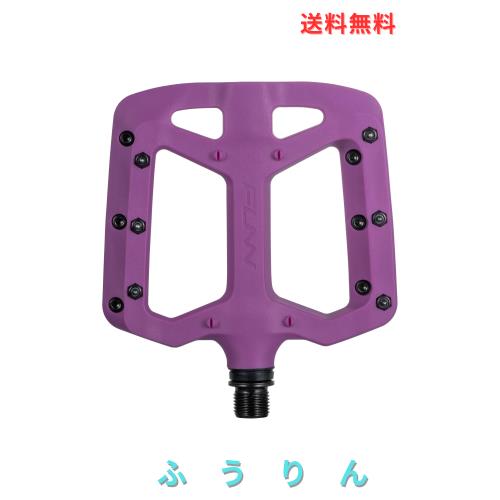 Funn Taipan ガラス繊維強化熱可塑性自転車ペダル 9/16インチのCrMo車軸と脛に優しいピン付き MTB/BMX/アーバン/グラベルライディング用