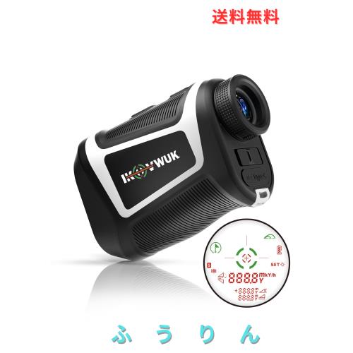 ゴルフレーザー距離計 2025新登場 ゴルフ距離計 1000m/1094yd対応 95%高透過率 光学6.5倍望遠 超小型 距離測定器 最速0.05S測定 高低差測