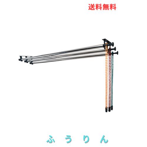 TENBEST 写真用 3ローラー 壁/セリング/ライトスタンド 手動フォトスタジオ背景サポートシステム 118インチ/3m ステンレススチールチュー
