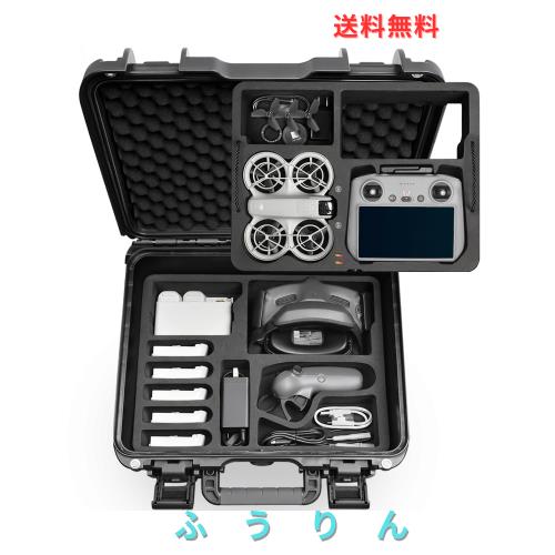 Lekufee DJI Neoドローン用防水ハードキャリングケース,DJI RC 2,DJI RC N3/N,DJI Goggles 3(Goggles N3 には対応していません)/2/Goggle