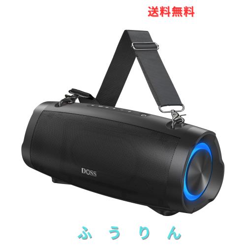 DOSS Extreme Boom Pro D100 Bluetoothスピーカー 70W 大音量 ワイヤレス ポータブル ブルートゥース スピーカー IPX6防水 24時間再生 低