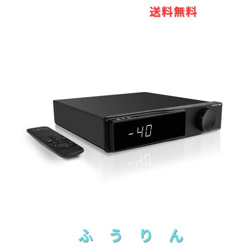 SMSL PA40 D級パワーアンプ、被動スピーカー用 165W ステレオアンプ、MA5332チップ/EQ/低音と高音のコントロール/ビルトイン電源供給