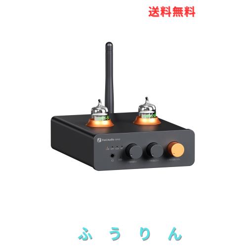 Fosi Audio GR40 真空管プリアンプ DAC付き ステレオヘッドフォンアンプ 3.5mm ホームオーディオ アクティブスピーカー/ヘッドフォン用