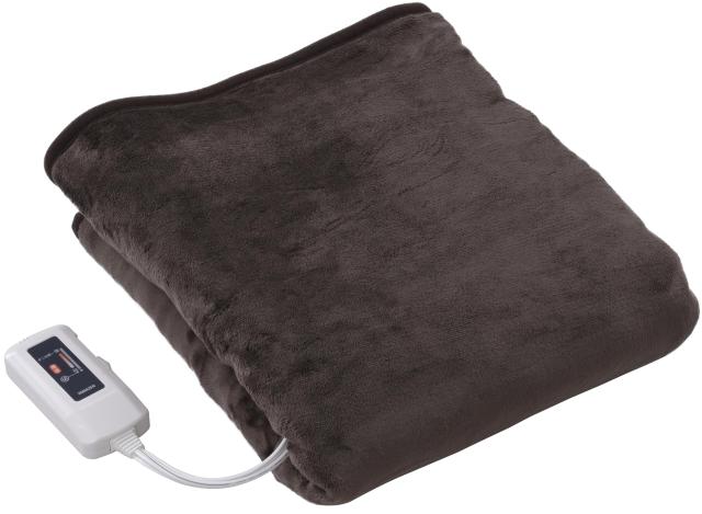 [山善] 電気毛布 敷き 電気敷毛布 140×80cm シングル 洗える ふわふわもこもこ 表面フランネル・裏面プードルタッチ仕上げ ダニ対策機能