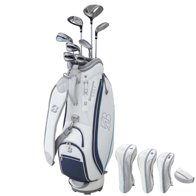 BRIDGESTONE(ブリヂストン) ゴルフクラブセット BRIDGESTONE GOLF BG-100L キャディバッグ付きクラブ8本セット レディス ネイビー