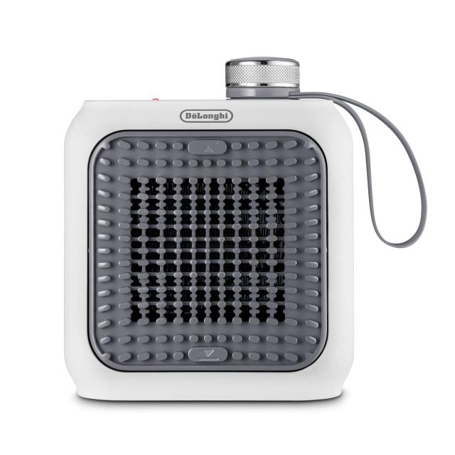 De’Longhi (デロンギ) ファンヒーター カプスーラデスク HFX12D03-SB セラミックヒーター 足もと・手さき イタリアンデザイン 静音 コン