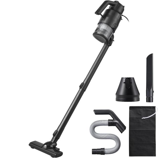 TWINBIRD(ツインバード) 掃除機 コード式 ハンディクリーナー サイクロン式 強力吸引 アタッチメント ブロワー ラクステ 3WAY スティック