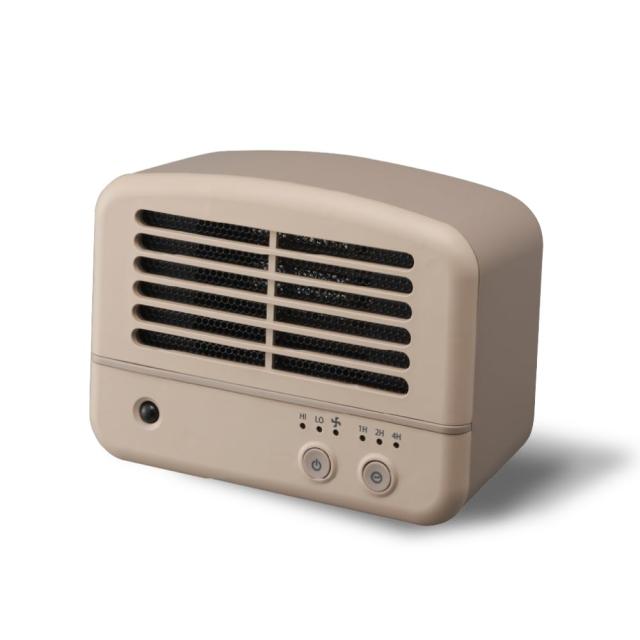 【足元に置いても操作がラクラクリモコン付き】 ドウシシャ セラミックヒーター リモコン付 パーソナル 2段切替（強・弱） 活性炭脱臭フ