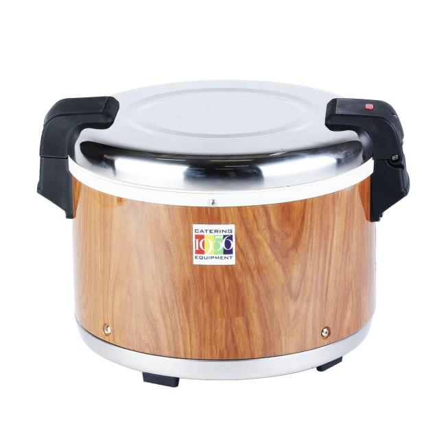 Thunder Group 保温ジャー 3.3升 6L 電子ジャー 保温専用 ご飯 フッ素加工 木目調 業務用 SEJ18000JJ