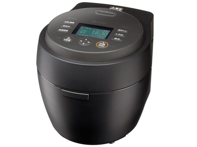 三菱電機 ジャー炊飯器 本炭釜 紬 炭の特大熱量でお米の芯まで熱を伝える (炭漆黒) NJ-BW10G-B