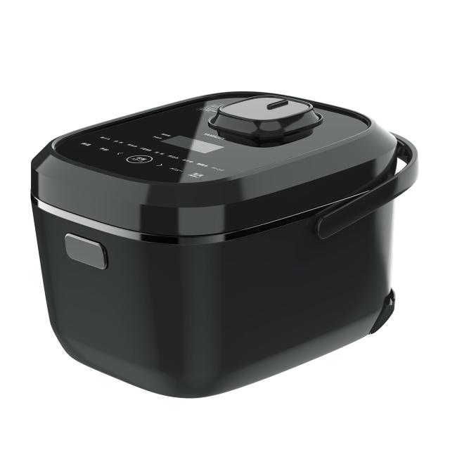 [山善] 炊飯器 5.5合 IH 二人暮らし 8種類炊き分け機能 IH式 炊飯器 早炊き 保温 予約機能 クリーンモード搭載 ブラック YJU-E10(B)