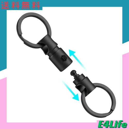 [KeyUnity] KA24BK チタン キーリング コネクタ 360度回転 チタン製 分離可能キーリング 車キーホルダー メンズ スマートキー 紛失防止 の通販はau PAY マーケット ...